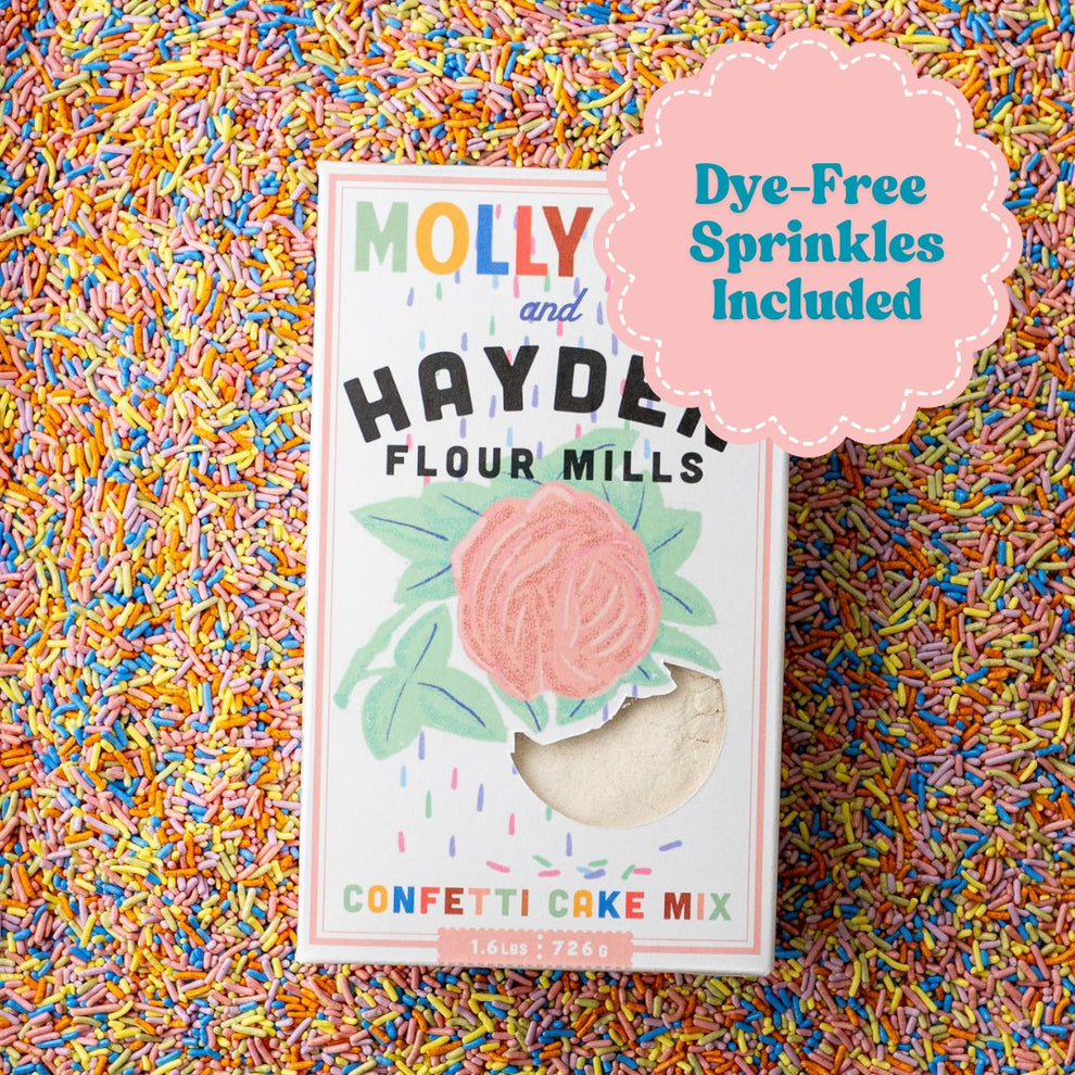 Molly Yeh x HFM Confetti Cake Mix – Hayden Flour Mills